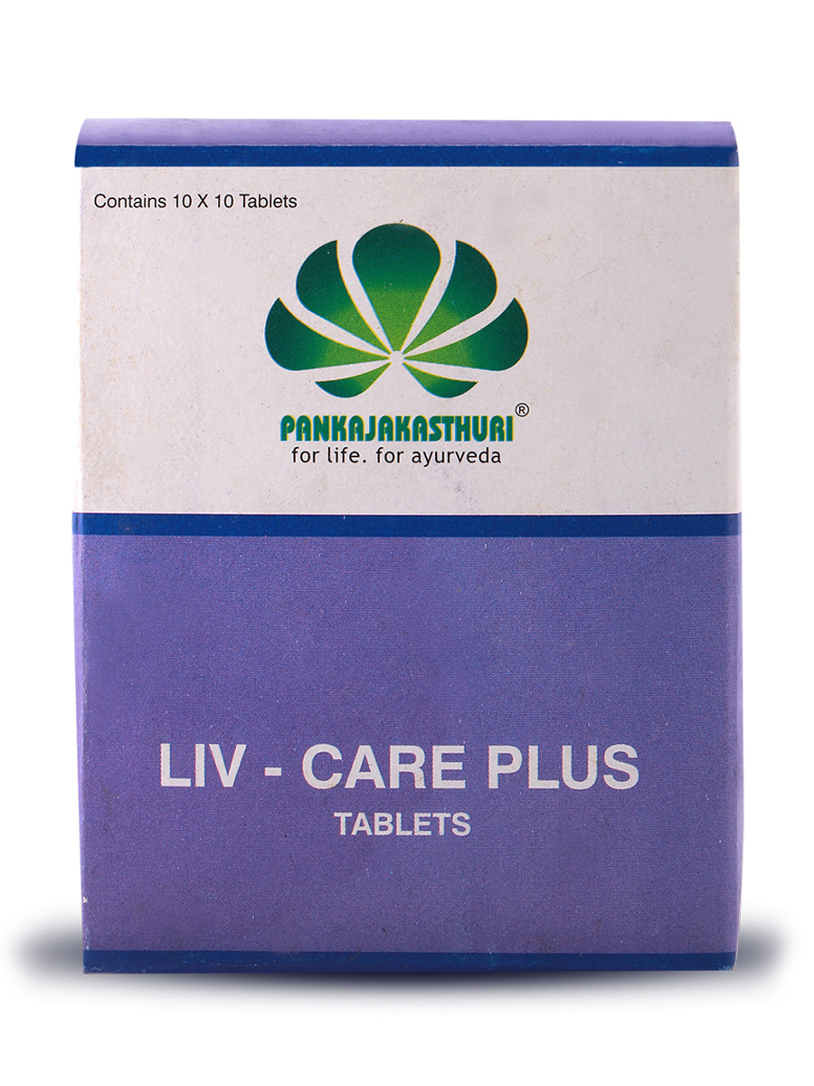 Buy Ayurvedic Liv-Care Plus Tablets Online -Pankajakasthuri